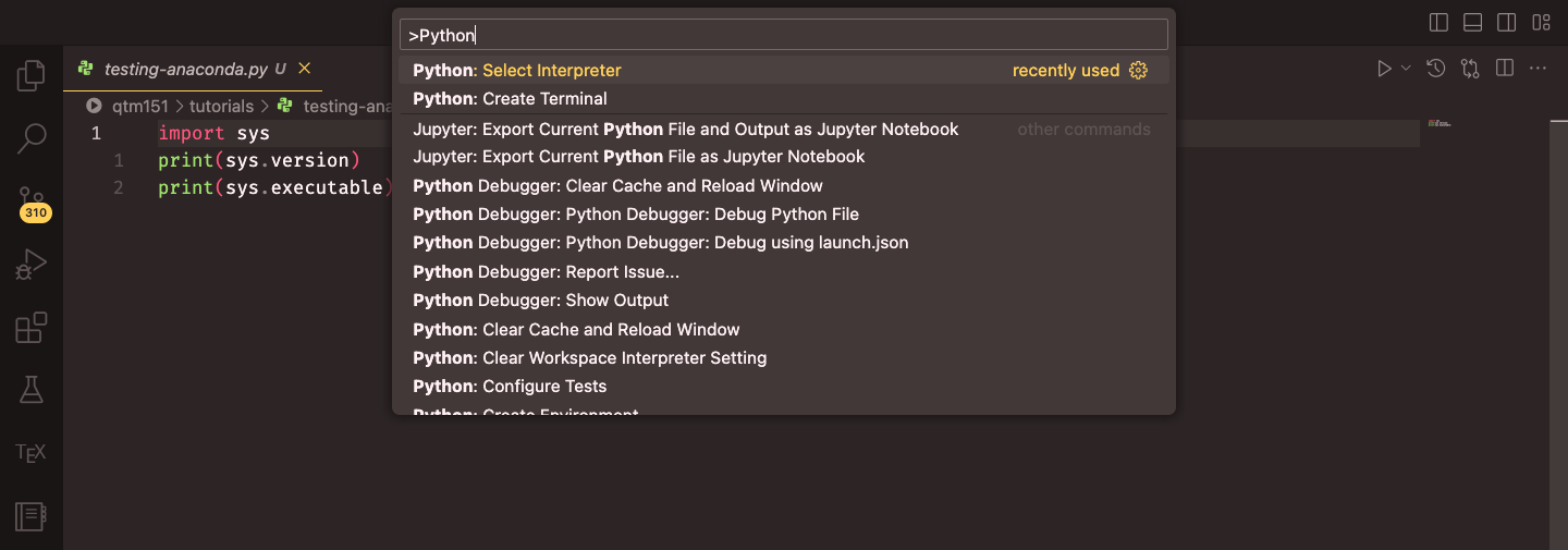 Installing VS Code and Connecting it with Anaconda – DATASCI 151